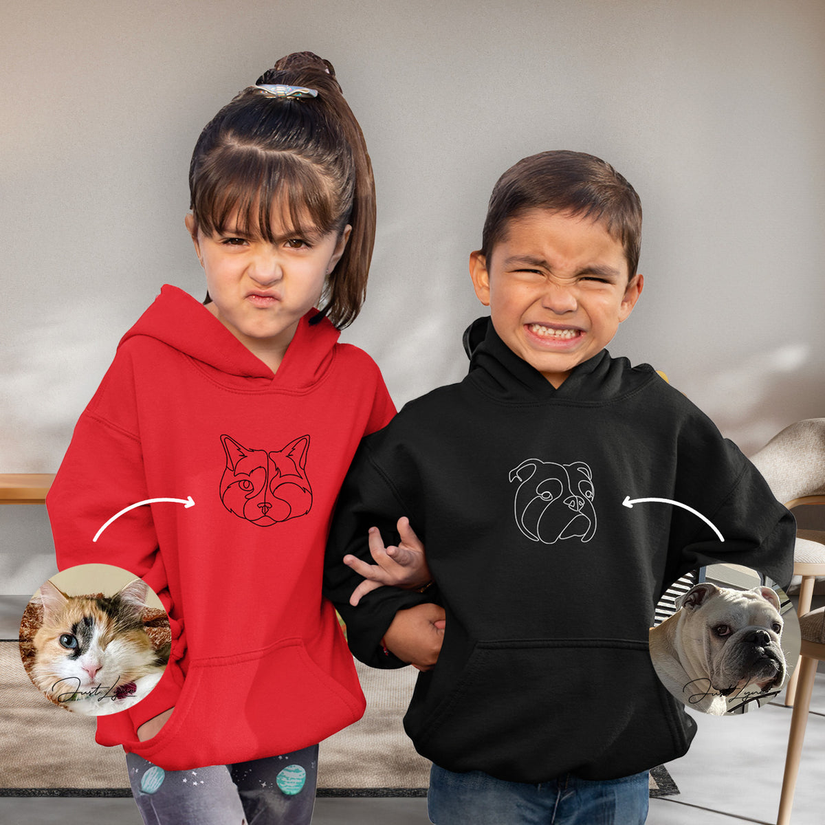 Kids Custom Hoodie – Just Lyne