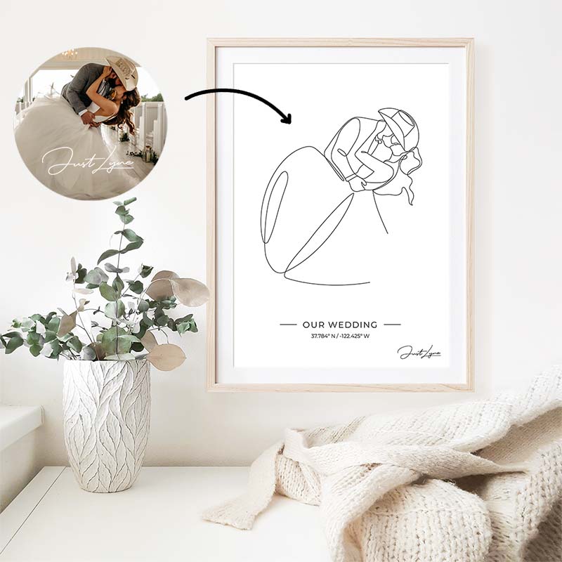 Custom One Line Art - The Perfect Present for Christmas - Just Lyne